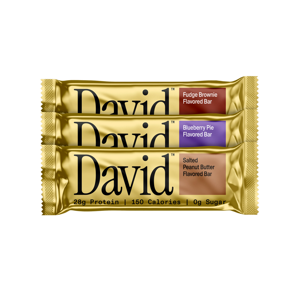 About David Protein. 150 calories. 28g protein. 0g sugar.