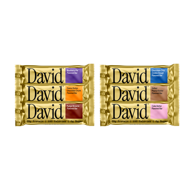 Shop Gold | 28g protein, 150 calories, 0g Sugar | David Protein